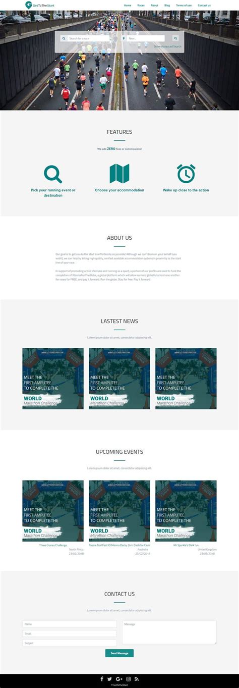 entry 7 by sarafawzi for home page and event page design freelancer
