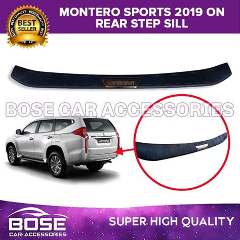 Mitsubishi Montero Sports 2019 2020 Rear Stepsill Rear Bumper Protector