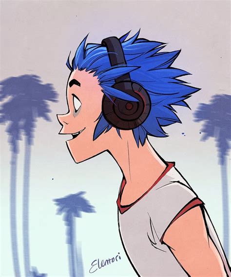 2d Side Profile Gorillaz Fanart Gorillaz Gorillaz Fan Art 2 D Gorillaz