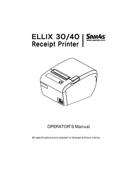 Sam4s Ellix 30 40 Pdf Electrical Connector Electromagnetic Interference