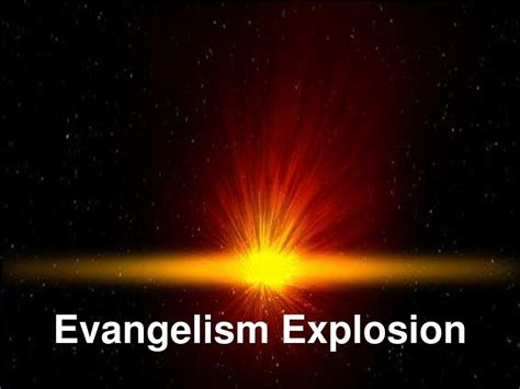Ppt Evangelism Explosion Powerpoint Presentation Free Download Id