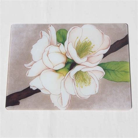 Rectangular Glass Mat Platter Trivet Worktop Saver Jaci Hogan Art