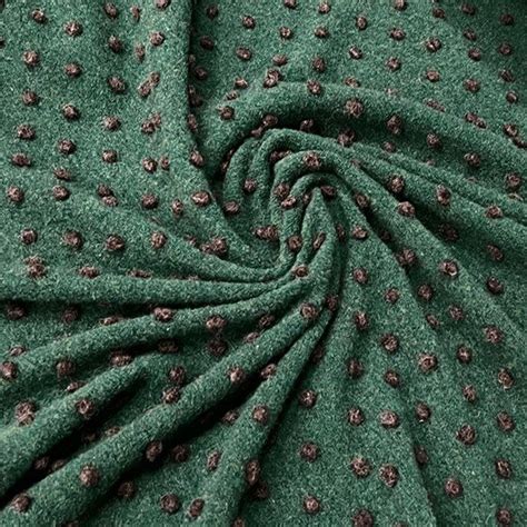 Walkloden Boppel Waldgrün Dunkelgrau Meliert Stoffspektakel De 24 99