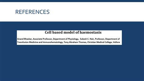 Cell Based Model Of Coagulation Pptx
