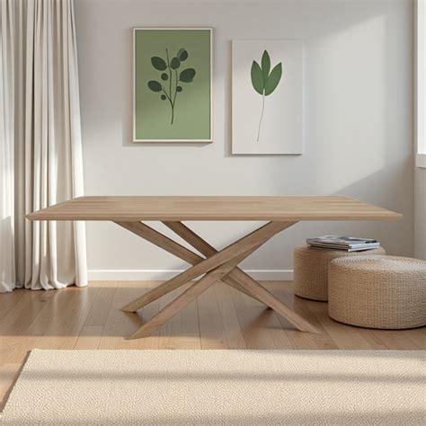 Orren Ellis Modern Simple Rectangular Solid Wood Dining Table Wayfair