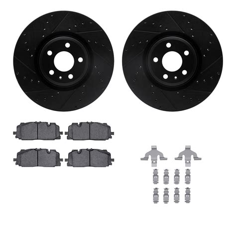 2021 Audi Sq5 Sportback Dfc Rotors Drilled And Slotted Black With Euro