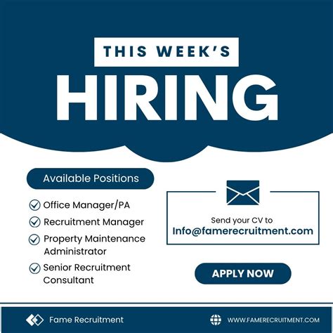Fame Recruitment On Linkedin ️ ⭐ We Have Some Exciting New Roles To