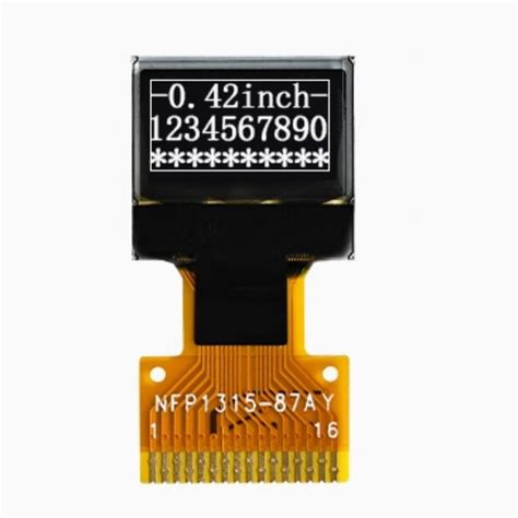 0 42 Inch 72x40 Monochrome White Small Oled Lcd Display Screen With Spi