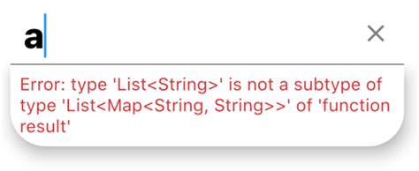 Flutter List Is Not A Subtype Of Type List