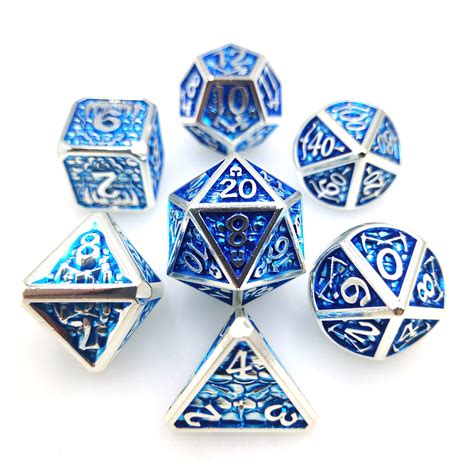 Jeu De Desd Ensemble De Dés En Métal Dnd D And D Cadeau Pour Jeux De
