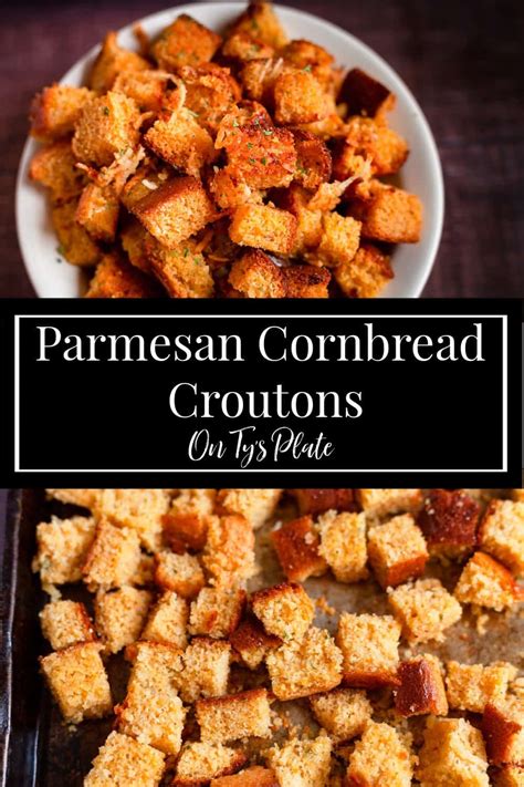 Savory Parmesan Cornbread On Tys Plate