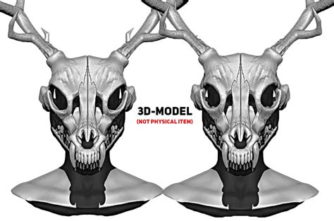 Wendigo Skull Base 3d Model For Print Etsy