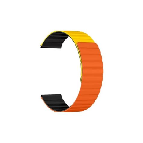 Kieslect 22 Mm Orange Yellow Black Strap