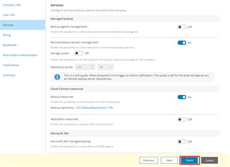 Update The Quota Of The Veeam Cloud Connect Repository Using The Veeam