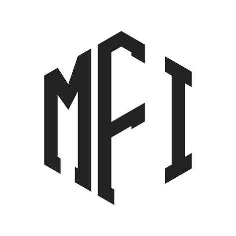 Premium Vector Mfi Logo Design Initial Letter Mfi Monogram Logo Using Hexagon Shape