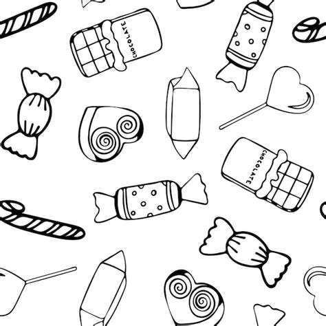 Premium Vector Seamless Pattern With Candy Repeat Pattern Design