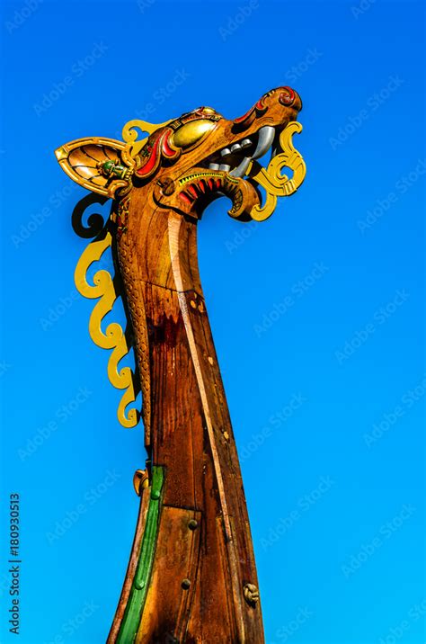 Viking Ship Dragon Head Template