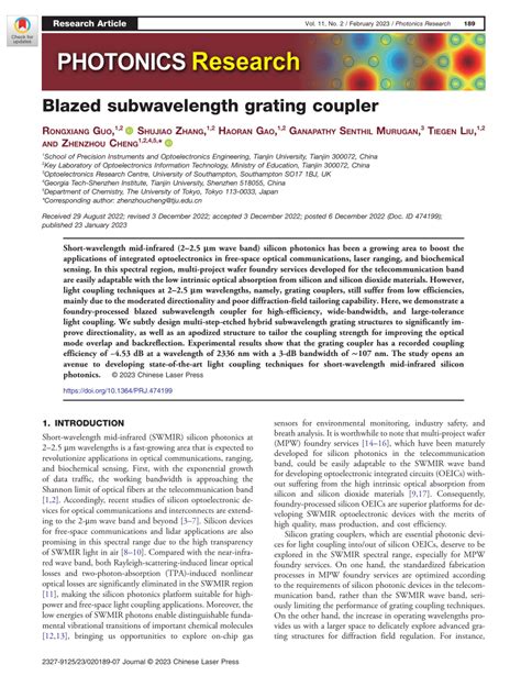 Pdf Blazed Subwavelength Grating Coupler