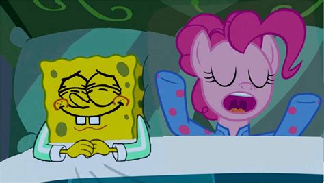 Spongebob In Bed With Pinkie Pie By Jordanhuntermatter On Deviantart