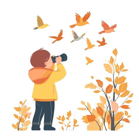 Birdwatching Daily Vectors And Illustrations For Free Download