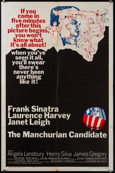 The Manchurian Candidate Movie Poster 1962 1 Sheet 27x41
