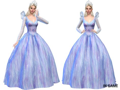 The Sims Resource Feeling Wicked Glinda Blue Gown