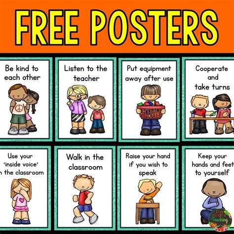 Editable Classroom Rules Posters Free Classroom Decor For Back To