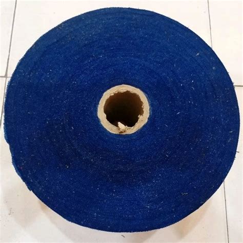 Plain Solids Polyester Patti For Pipin Purpose In Blanket Blue