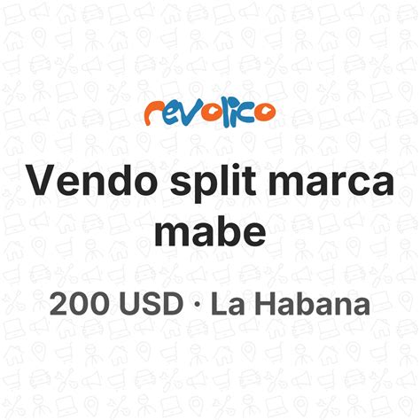 Vendo Split Marca Mabe En La Habana Cuba Revolico
