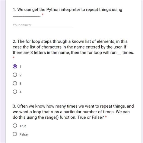Solved 1 We Can Get The Python Interpreter To Repeat Things
