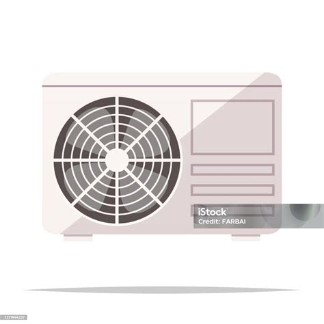 Ilustrasi Unit Luar Ruangan Ac Diisolasi Ilustrasi Stok Unduh Gambar