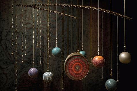 Premium Ai Image Swinging Pendulum Creating Mesmerizing Patterns