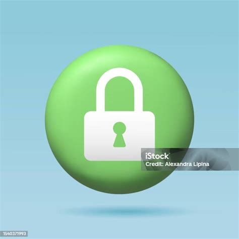 보안 인터넷 아이콘입니다 3d 녹색 자물쇠 버튼입니다 인터넷 보안 방화벽 바이러스 백신 보호 0명에 대한 스톡 벡터 아트 및 기타 이미지 Istock