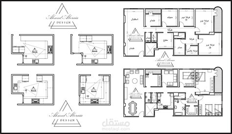 تصميم معماري لشقه سكنيه مستقل