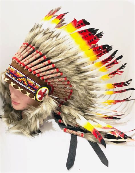 Native American Model Headdress Native American Feather Headdress