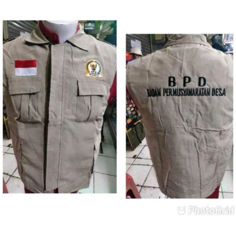 Rompi Bpd Terbaru Kemeja Rompi Ripstok Bpd Rompi Custom Lazada Indonesia