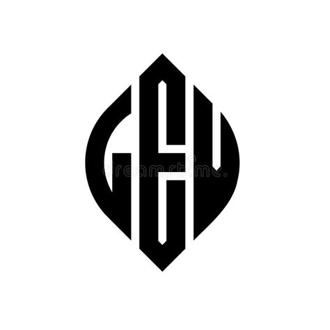 Lev Circle Letter Logo Design With Circle And Ellipse Shape Lev