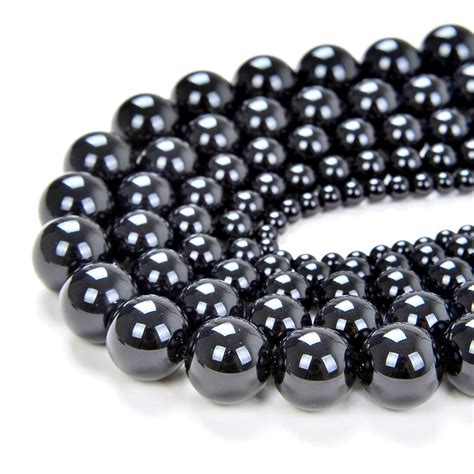10mm Noir Black Onyx Gemstone Grade Aaa Black Round Loose Beads 155