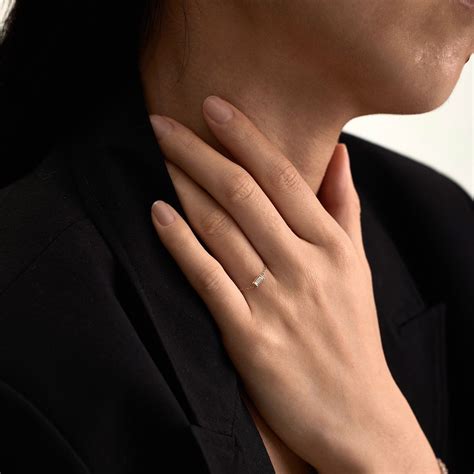 Minimalist Stackable Rings With Bezel Setting Shop On Pinterest