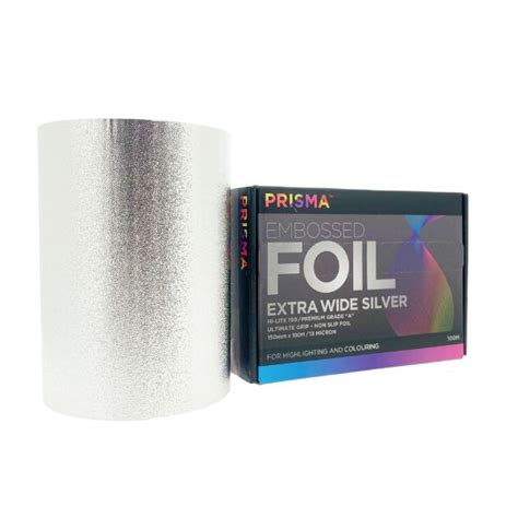Prisma Extra Wide Silver Embossed 13 Micron Sheets 150mmx100