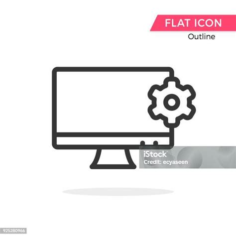 Pc 설정 벡터 개체 그림 이미지 그래픽 문자 모양 개요 아이콘 개발에 대한 스톡 벡터 아트 및 기타 이미지 개발 개선 고객 Istock