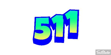 511 Number Animated  Logo Designs