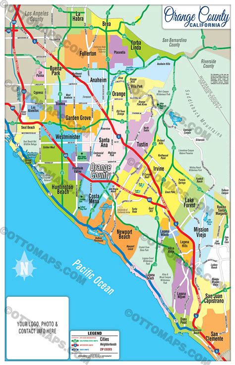 Zip Code Map Of Orange County Map