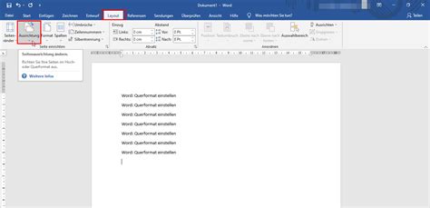 Word Querformat Einstellen Nerdcore