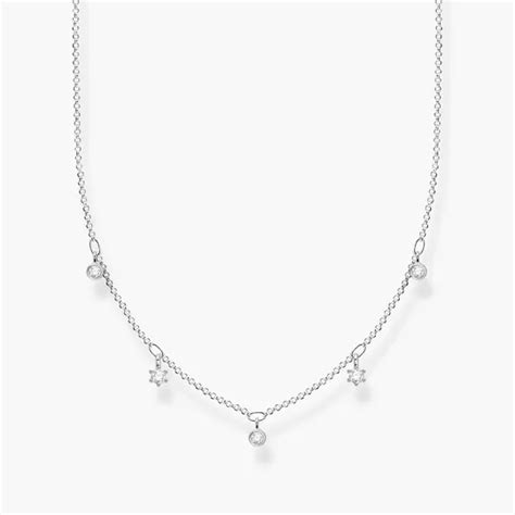 Necklace In Silver With Zirconia Thomas Sabo