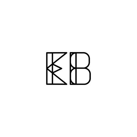 Premium Vector Eb Monogram Logo Design Letter Text Name Symbol