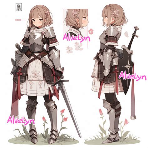 Cute Knight Girl Adoptableopen By Aivelyne On Deviantart
