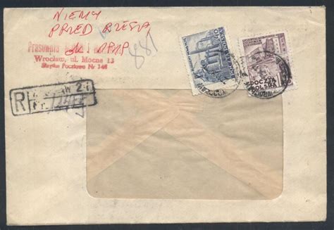 Polecony WrocŁaw Jelenia GÓra 1954 R 11 8017329439 Oficjalne Archiwum Allegro