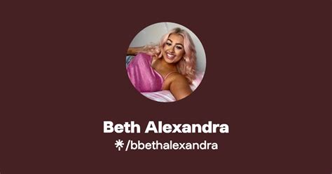 Beth Alexandra Instagram Tiktok Linktree