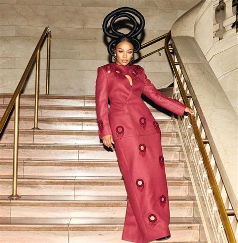 Pics Nomzamo Mbatha Represents South African Fashion At Her First Met Gala Mzansi Stars